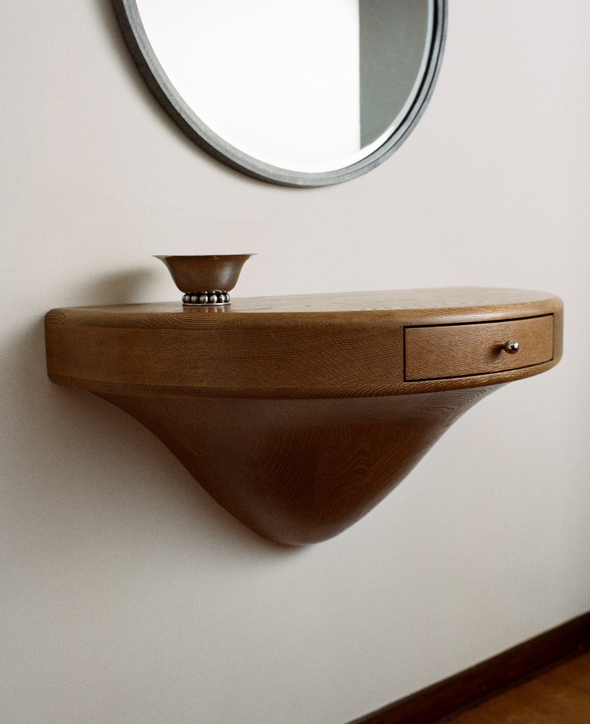 Cerused Oak Wall Console – Desmar