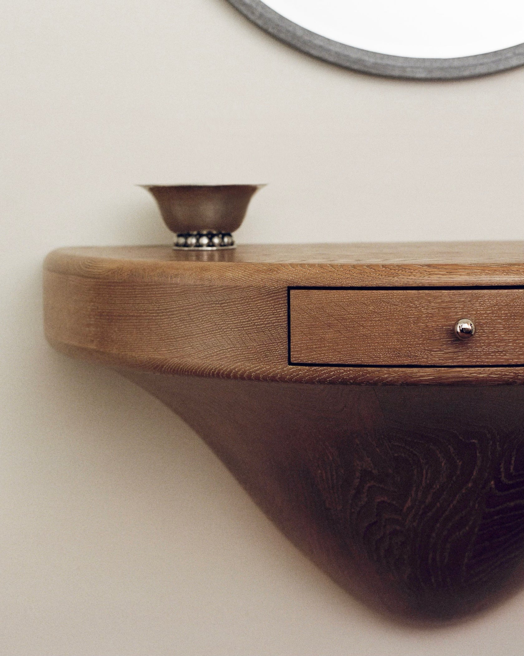 Cerused Oak Wall Console – Desmar